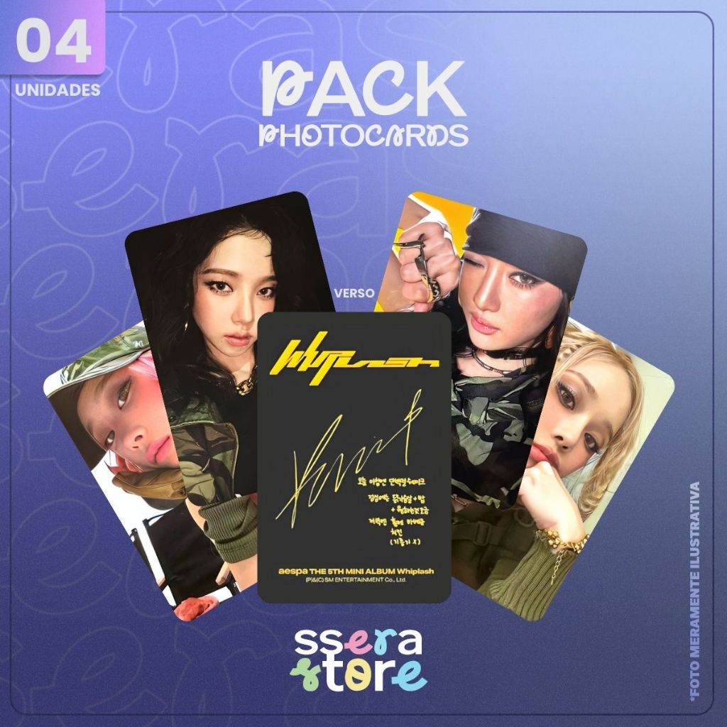 aespa Whiplash Smini Ver. Photocards Fanmade | Shopee Brasil