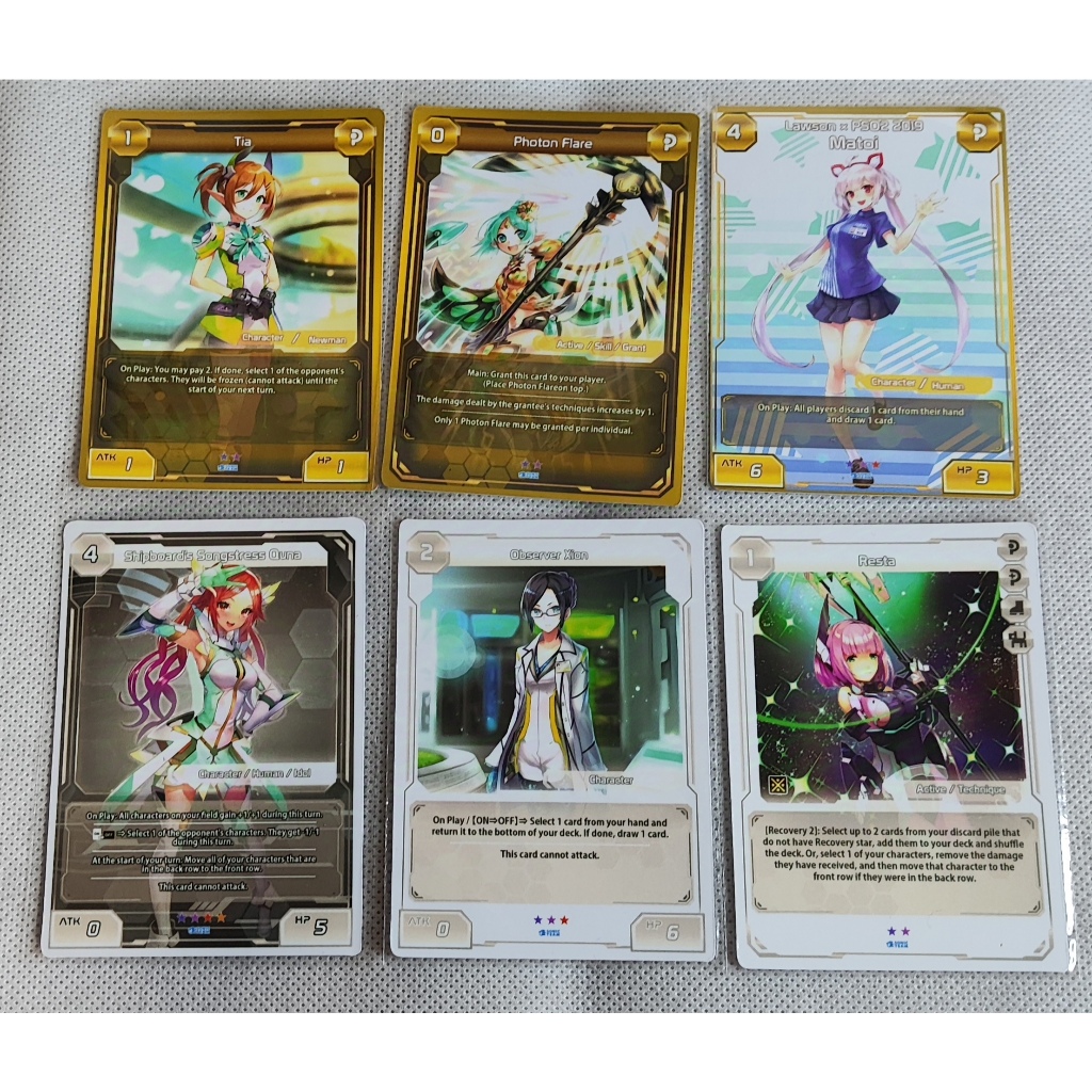 Cards de Phantasy Star Online 2 Trading Card Game 5 cartas de PSO2 a ...