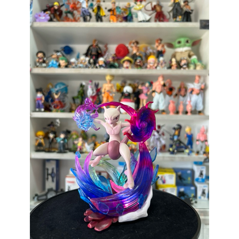 Mewtwo Action figure com Luz na Base | Shopee Brasil
