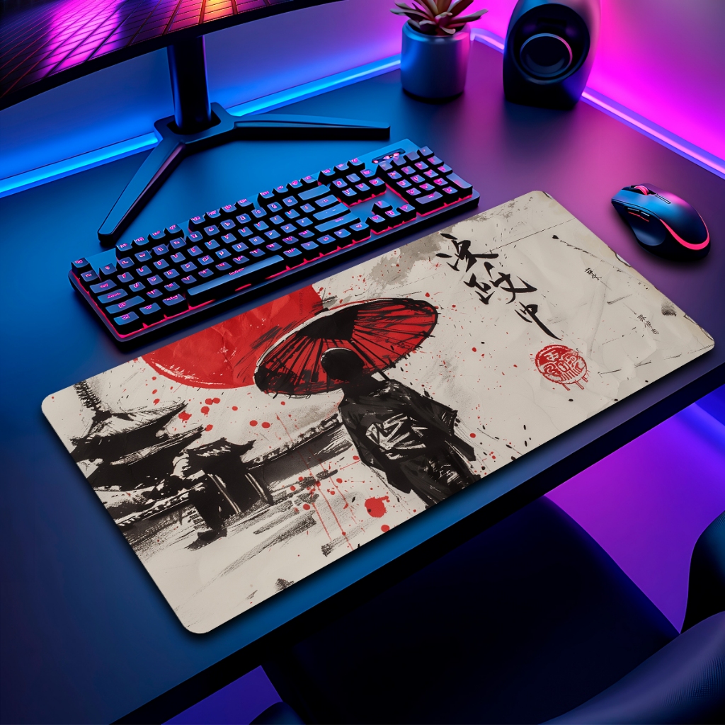 Mouse Pad Dragão Japonês Gamer Antiderrapante Grande Estampado ...