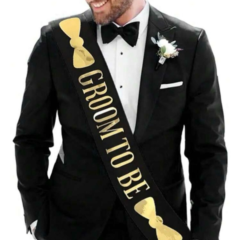 1 peça faixa para noivo, faixa groom to be. Alça de Ombro com Letra ...