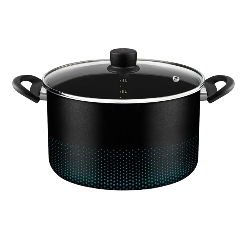 Panela Cacarola Caldeirao Rochedo Smart Antiaderente 24cm Preto ...