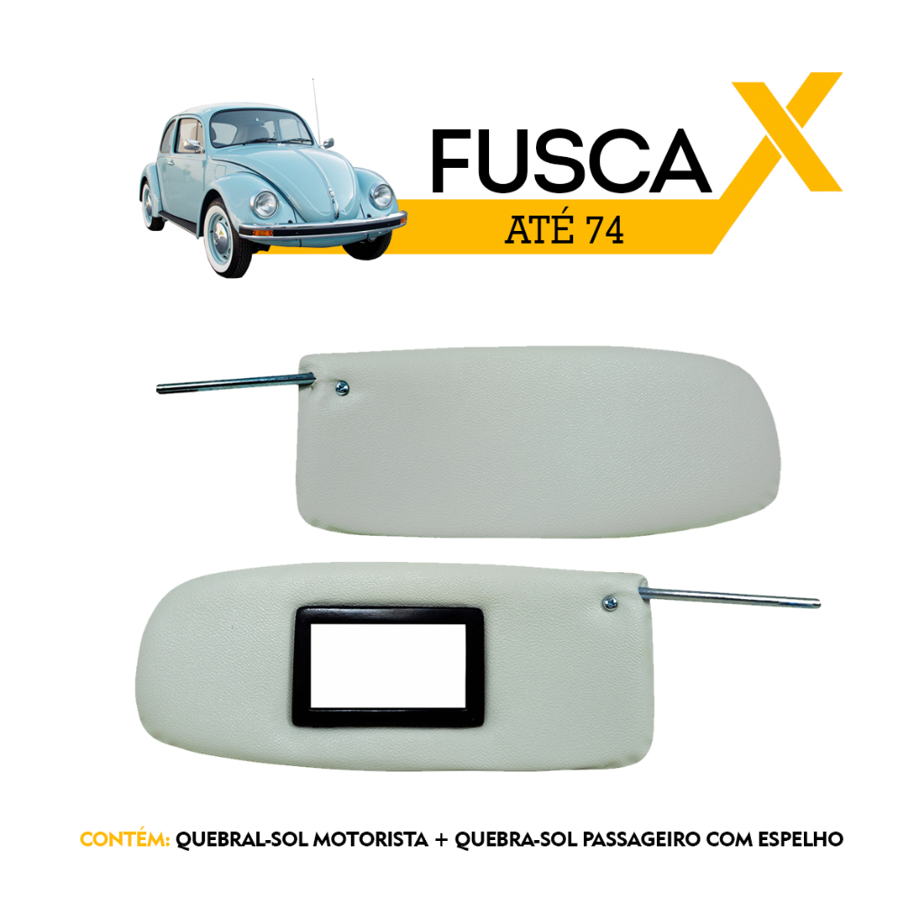 Par Quebra Sol - Com Espelho - Fusca até 1974 - Escolha a cor | Shopee ...
