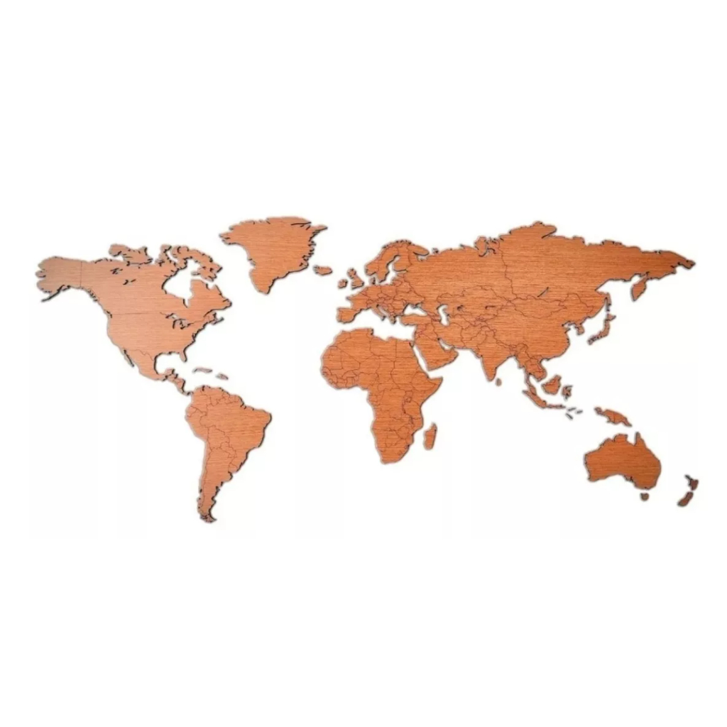 Mapa Mundi Decorativo Pins Viagens Lindo Gigante 1,30m | Shopee Brasil