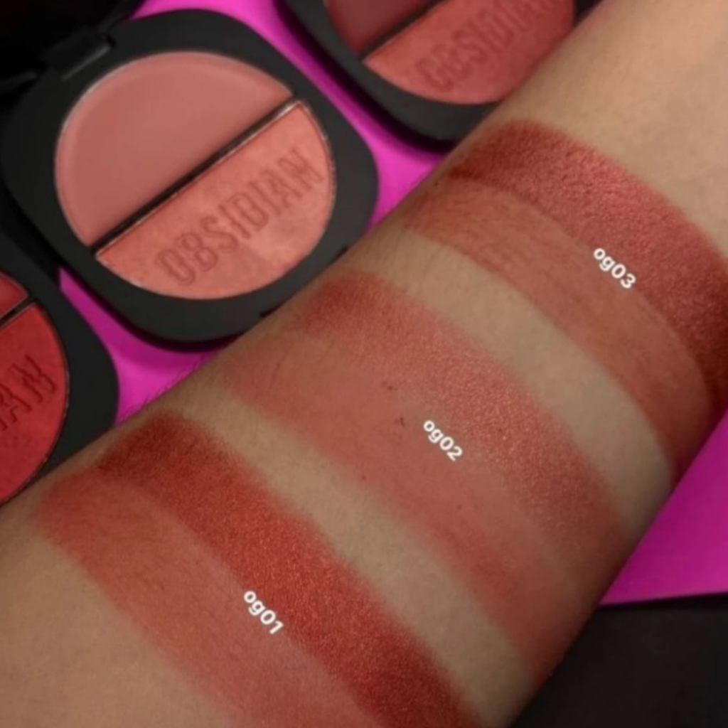 Blush Duo OBSIDIAN GEMINI - BY RUBY ROSE HB 1000 cores | Shopee Brasil