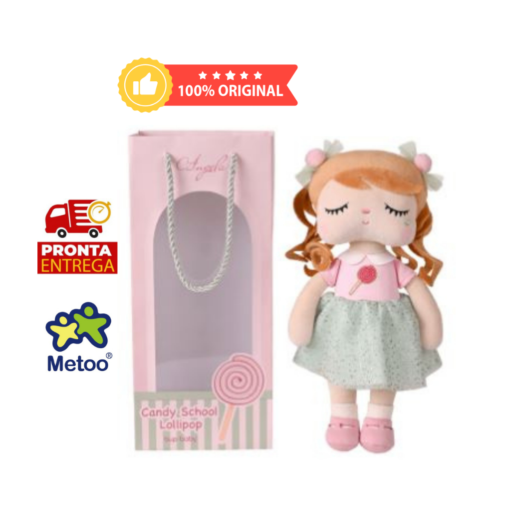 Boneca Metoo Angela Candy School Lollipop ORIGINAL COM SACOLA | Shopee ...