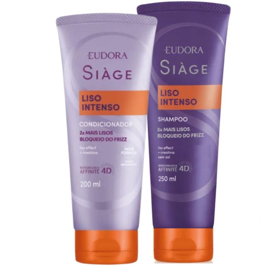 Kit Siàge Liso Intenso ( Shampoo 250ml + Condicionador 200ml ) - Eudora ...