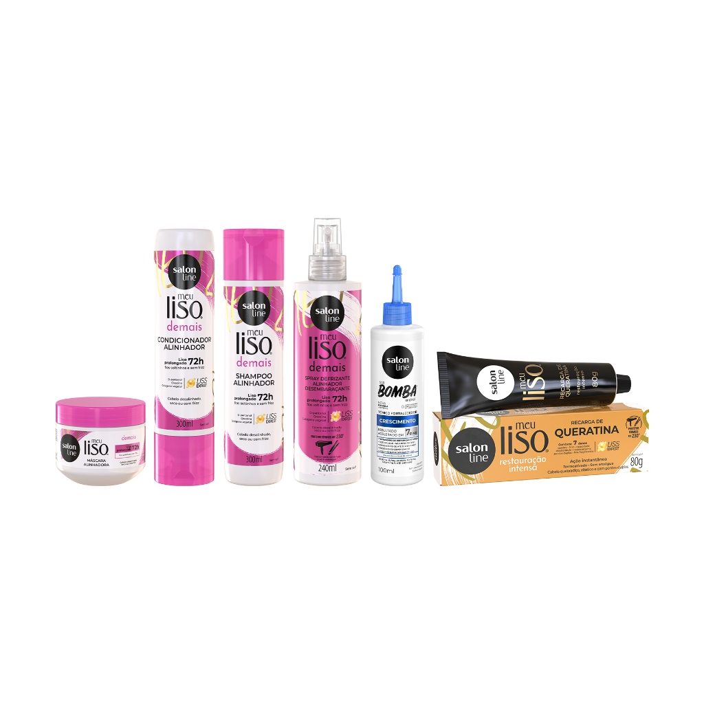 Kit Meu Liso + Tônico SOS Bomba Crescimento | Shopee Brasil
