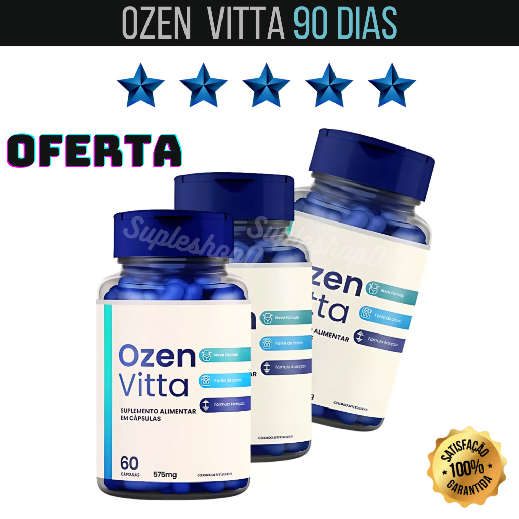 Ozen Vitta Autêntico Kit 3 - 180 Cápsulas | Shopee Brasil