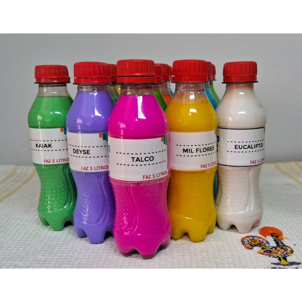 Kit 5 Bases de Desinfetante Super Concentrado - Cada 200ml. faz 5 ...