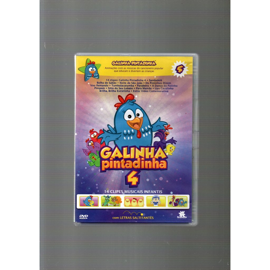 Dvd Galinha Pintadinha, Volume 4 | Shopee Brasil