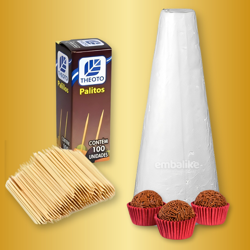 Kit torre cone isopor 17x8 + palitos para árvore brigadeiro donuts frios natal confeitaria ...