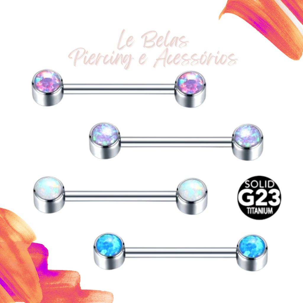 Piercing titanio opala mamilo intimo - snug, hélix, trágus, conch ...