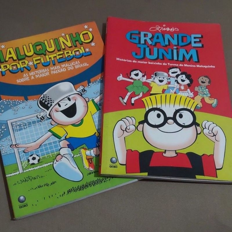 Combo 2 livros do Ziraldo ; Grande Junim; Maluquinho por Futebol ...