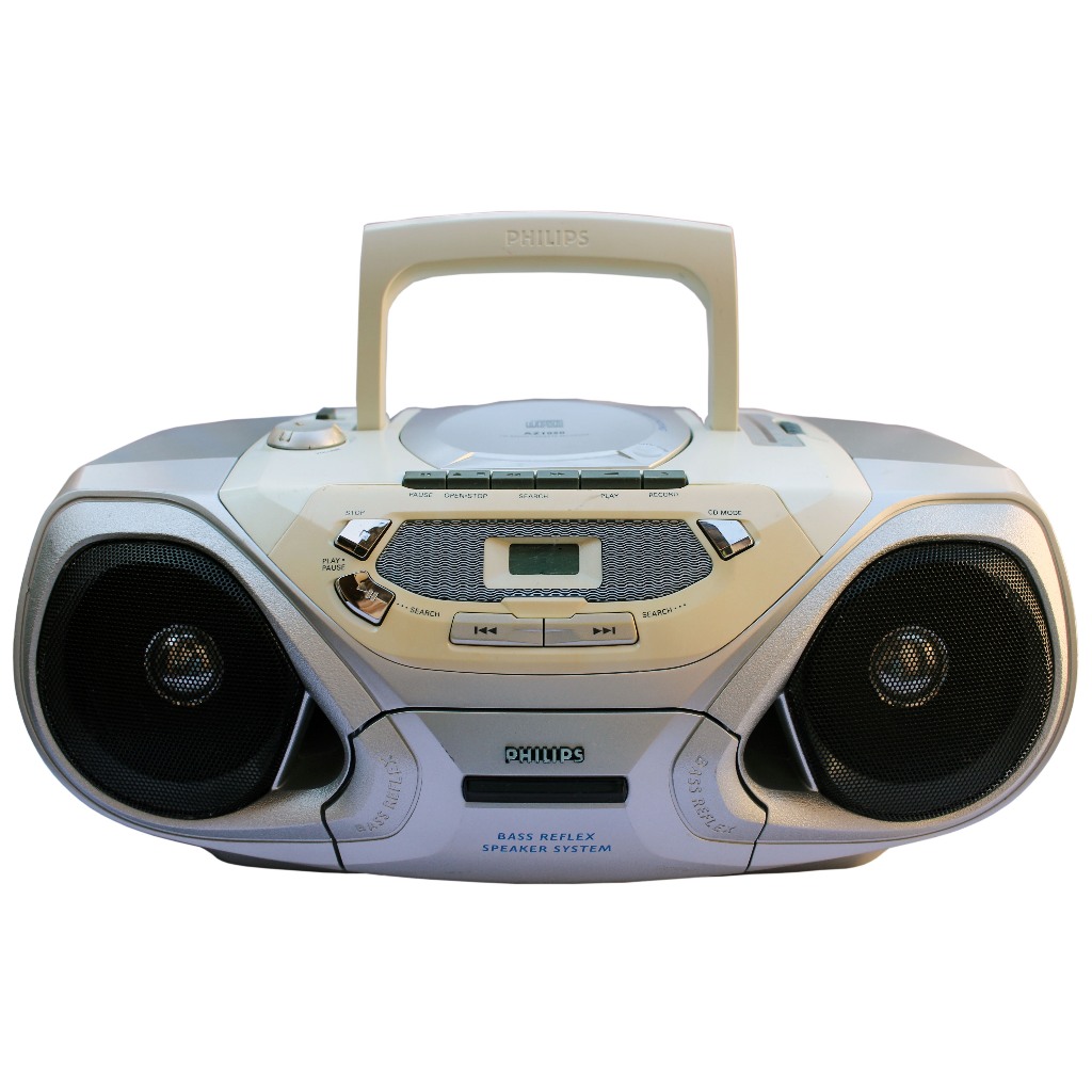 Mini System Philips AZ1050/19 Portátil AM FM Tape CD disc | Shopee Brasil