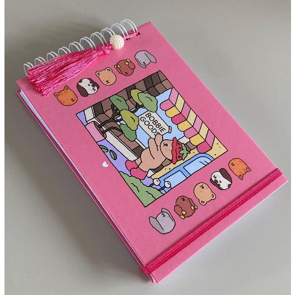 Livro Bobbie Goods 100 ou 50 folhas 180gramatura com capa dura A5 ...