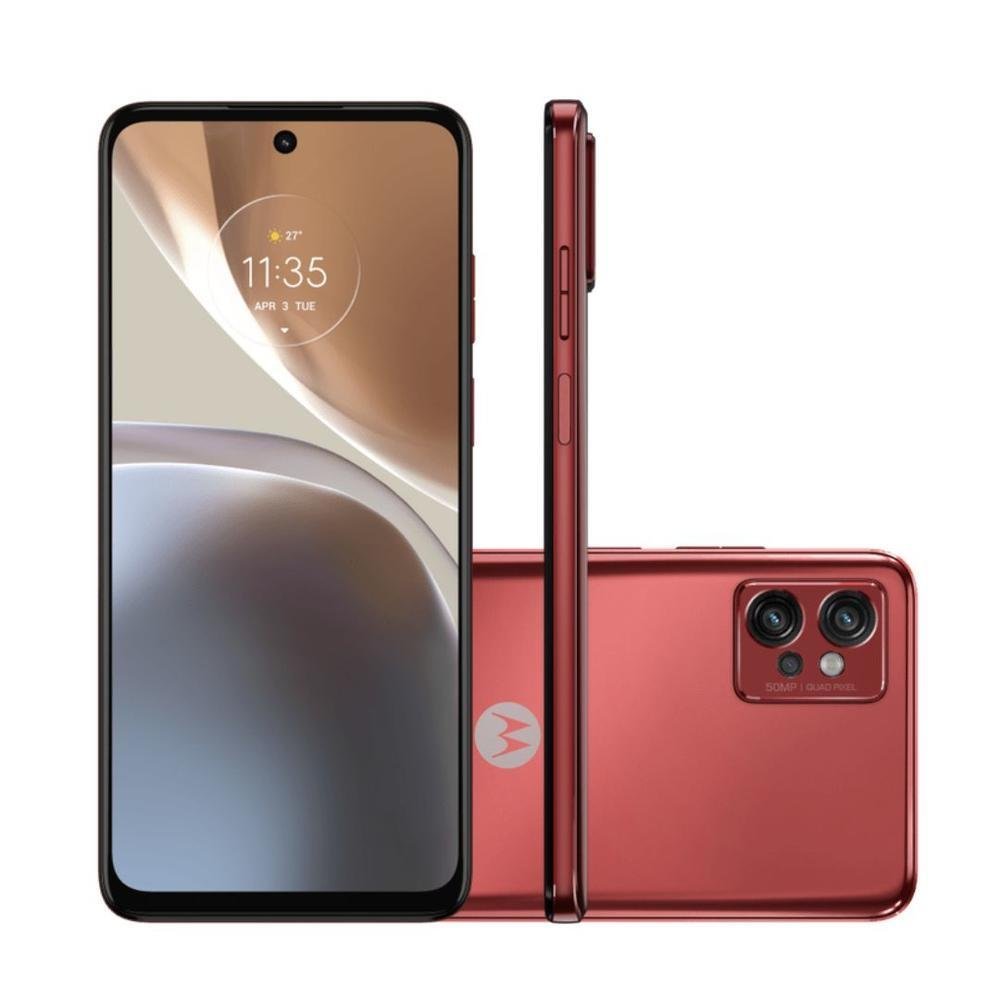 Smartphone Moto G32 XT2235 Red, Debloq, Tela 6.5, Dual Chip, Cam 50MP, 4G, 128GB, Android - Open ...