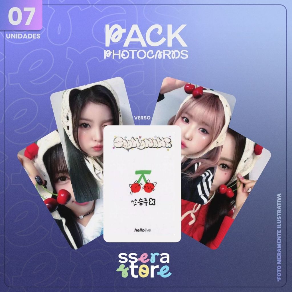 SAY MY NAME HELLO LIVE Cherry Photocards Fanmade | Shopee Brasil