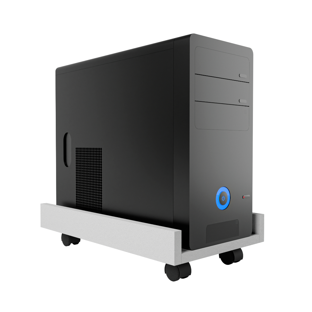 Suporte Gabinete Cpu Computador Mdf Cpu Pc Com Rodas Gamer - MDF ...