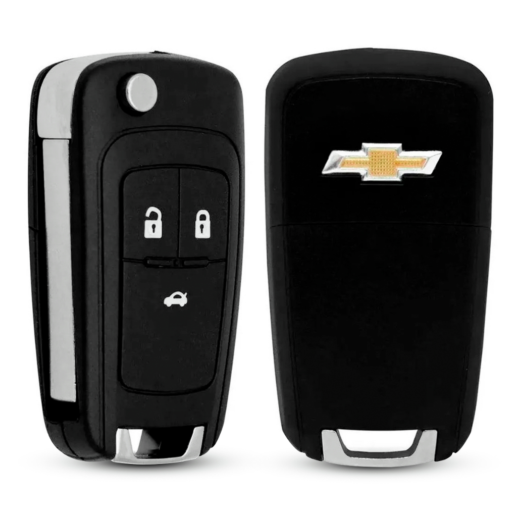 Carcaça Chave Canivete Onix Tracker Prisma Cobalt Cruze Spin 3 Botões ...