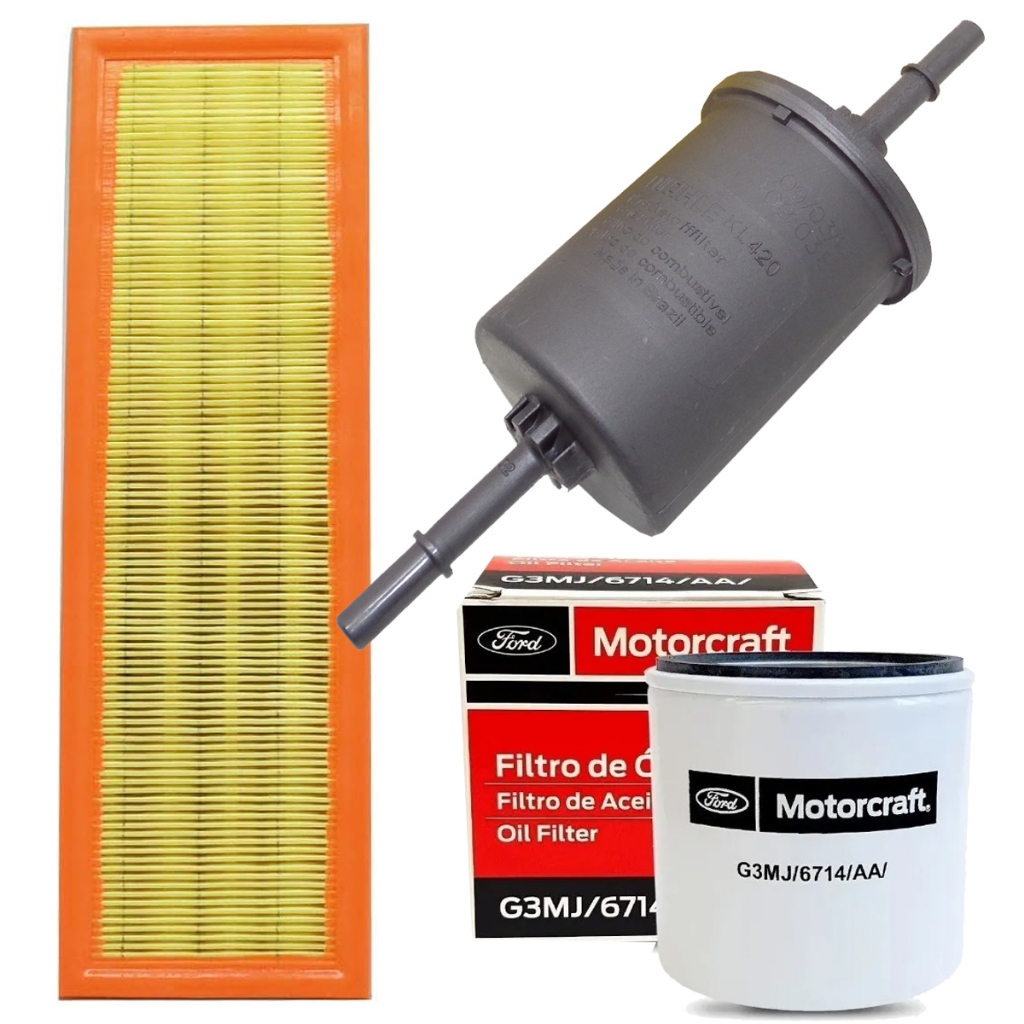 Kit Filtros Troca Para Ford Ka Fiesta Ecosport Zetec Rocam 1.0 e 1.6 8V | Shopee Brasil