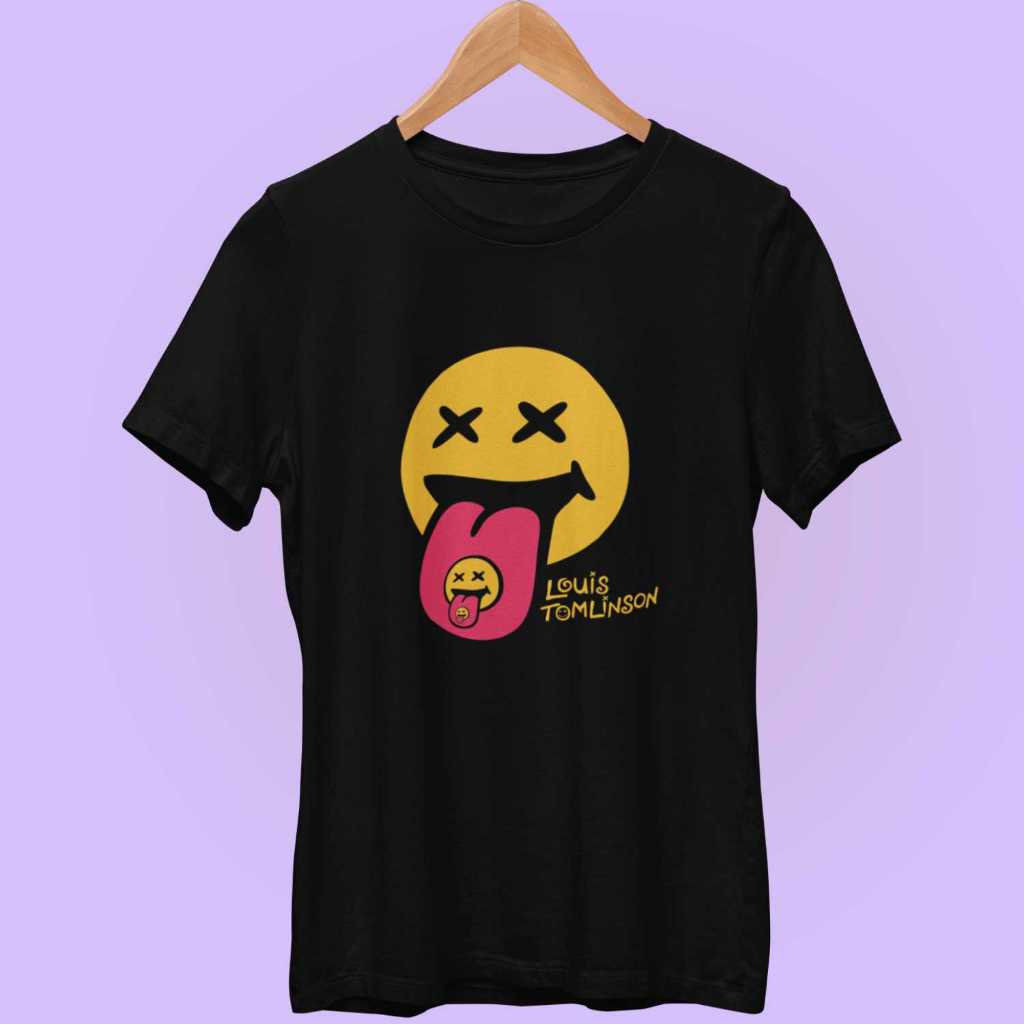 Camiseta Louis Tomlinson | Smiley Tongue [Unissex] | Shopee Brasil
