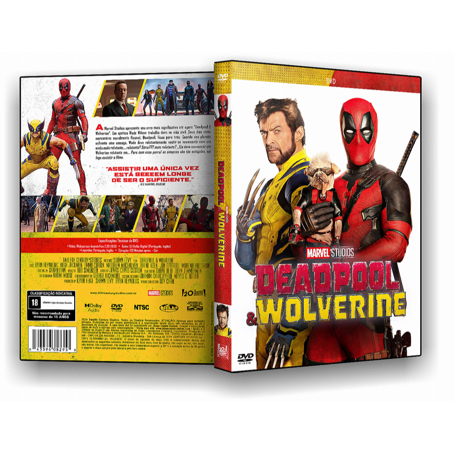 DVD - Deadpool & Wolverine (2024) DUBLADO/LEGENDADO | Shopee Brasil