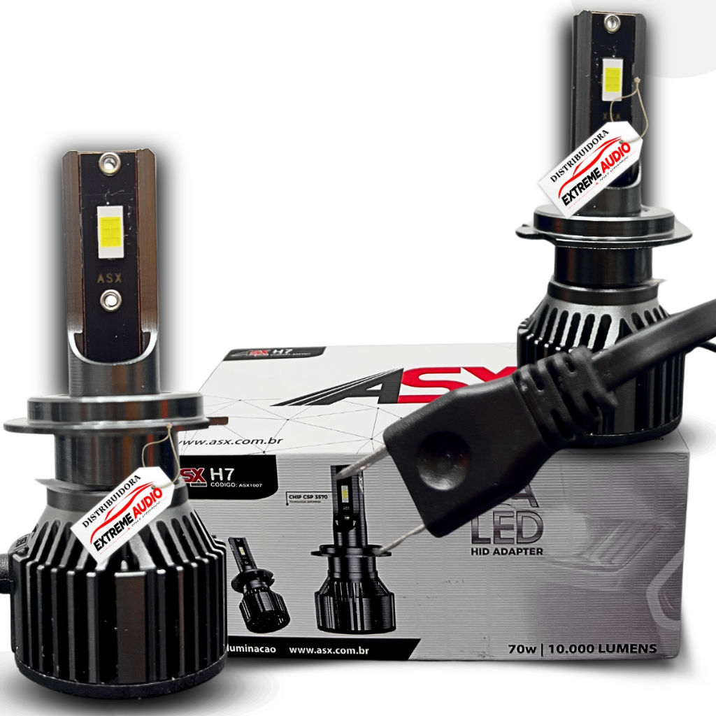 Ultra led ASX H7 70w 10.000 lumens 6000 kelvin sistema de ilumina ...
