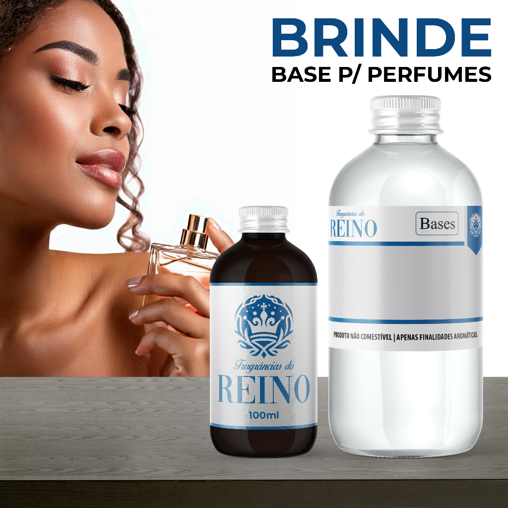 Essência Perfume Premium 100ml + Base Pronta Para Perfume 500ml ...
