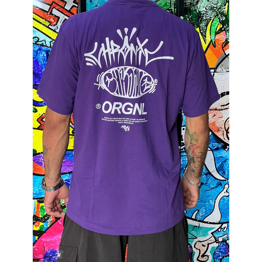 Camiseta Chronic Roxa Chronic Grafite Lançamento Promoção | Shopee Brasil