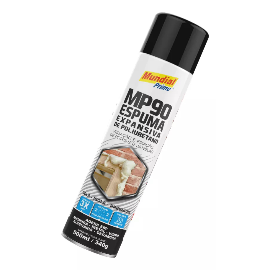 Espuma Expansiva de Poliuretano (500ml) - Mundial Prime | Shopee Brasil