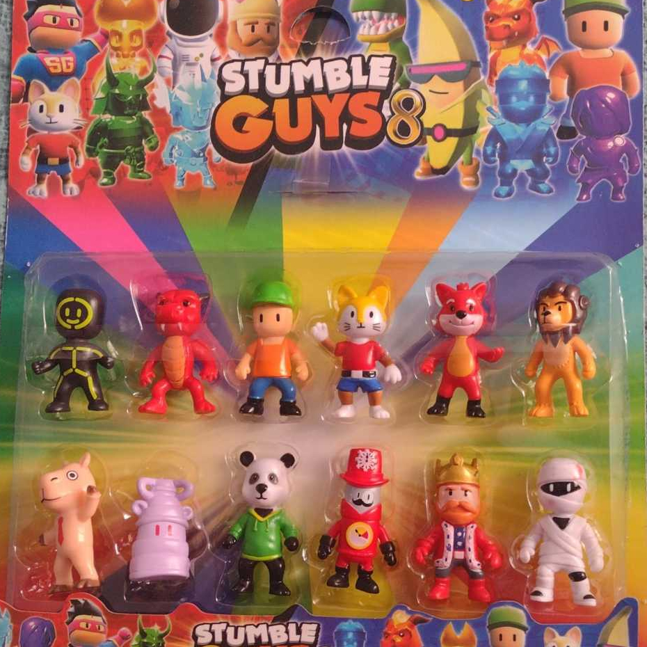 Stumble Guys Bonecos Miniatura 12 Personagens Figuras Ação | Shopee Brasil