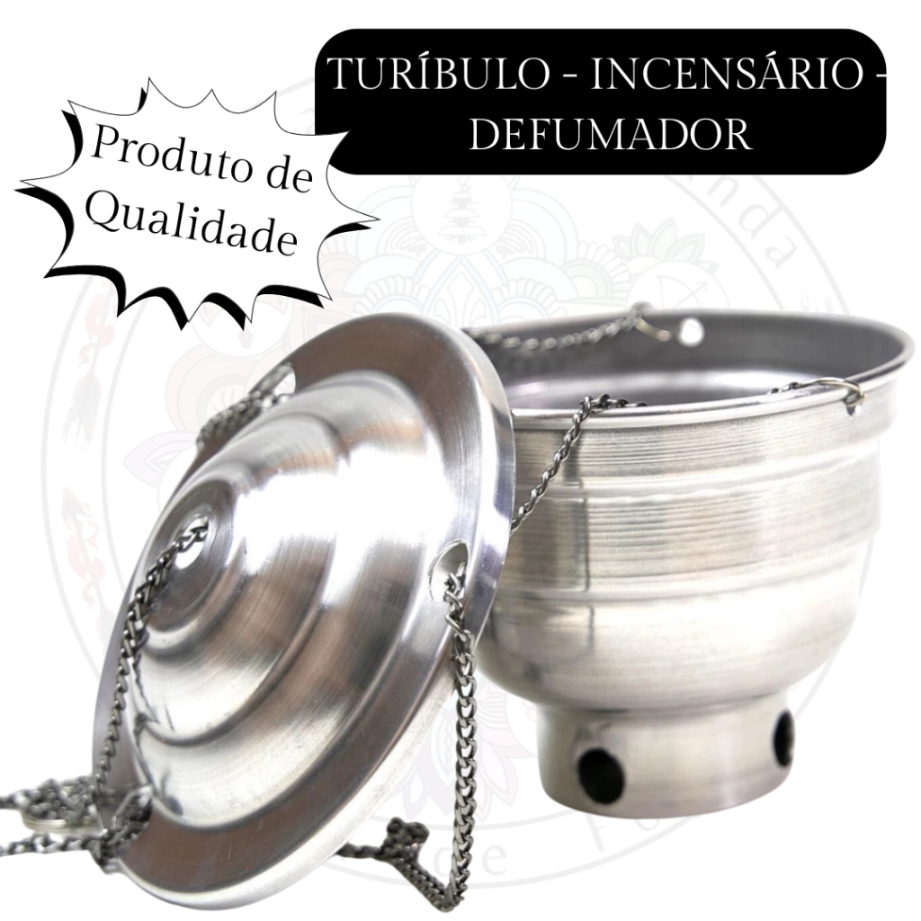 Turibulo Incensário Defumador em Alumínio | Shopee Brasil