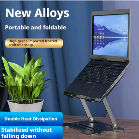 Suporte Metal De Mesa Para Notebook Aero Stand Ate 17 Polegados Lay523 ...