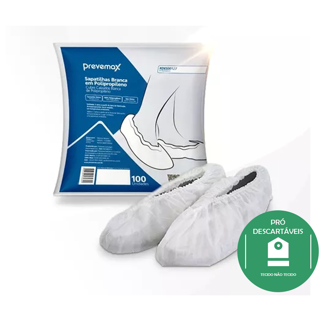 Pro Pé Descartável com Elástico Pacote com 100 unidades Produto com ...