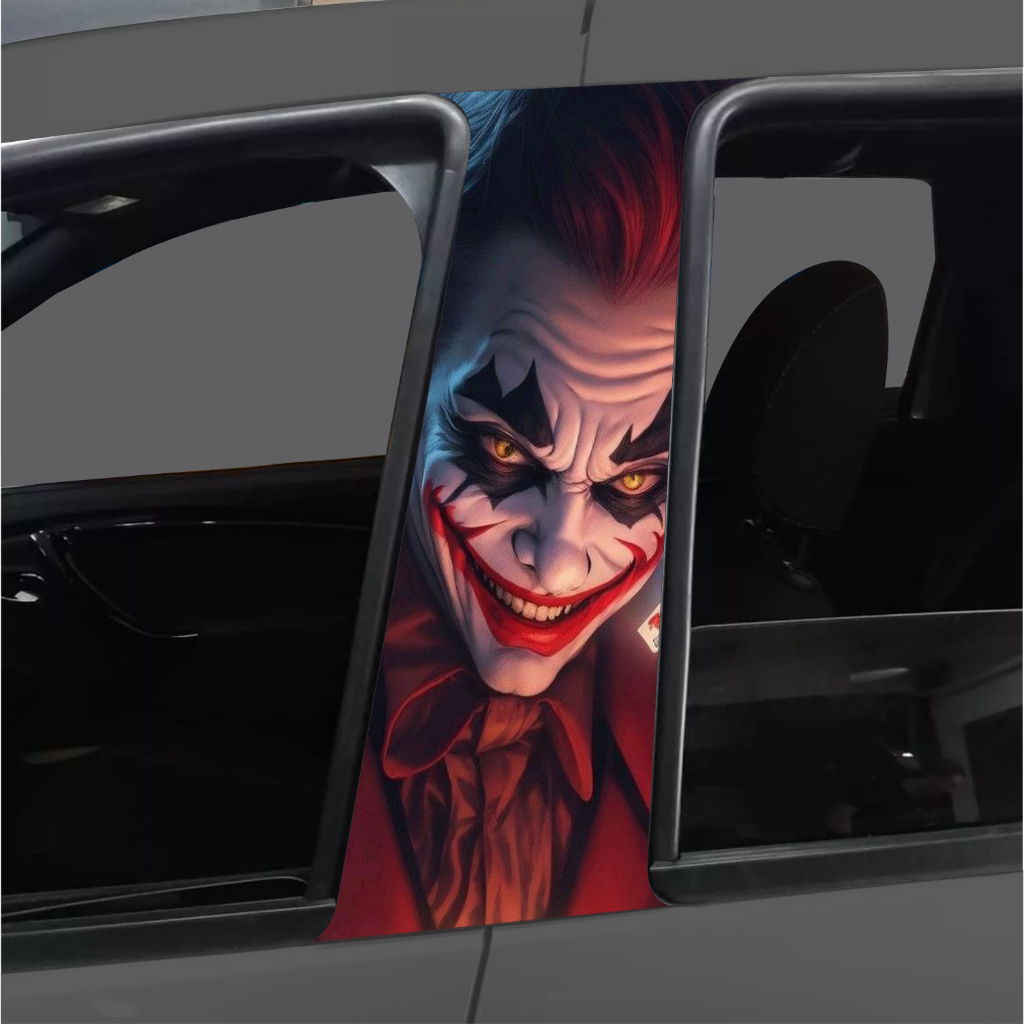 Adesivo de Coluna de Porta Carro rosto do Mal Coringa | Shopee Brasil