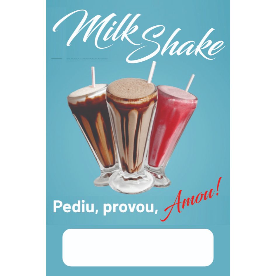 BANNER 40X60 - MILK SHAKE | Shopee Brasil