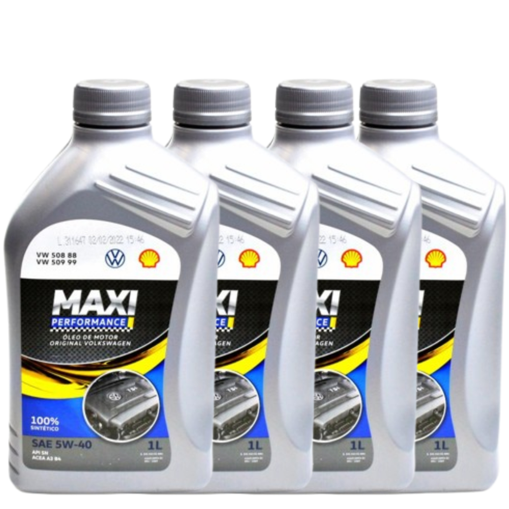 Kit 4 Oleo De Motor 5w40 508 88 Shell Maxi Performance 1l | Shopee Brasil