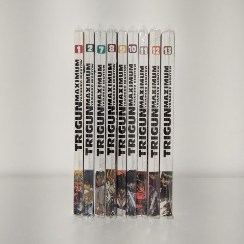 Trigun Maximum, Volumes 1, 2, 7, 8, 9, 10, 11, 12 e 13 - Mangá Panini ...