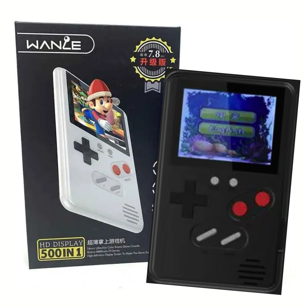Mini Game Portátil Retro 500 Jogos Wanle Mini HD 500 em 1 Video game ...