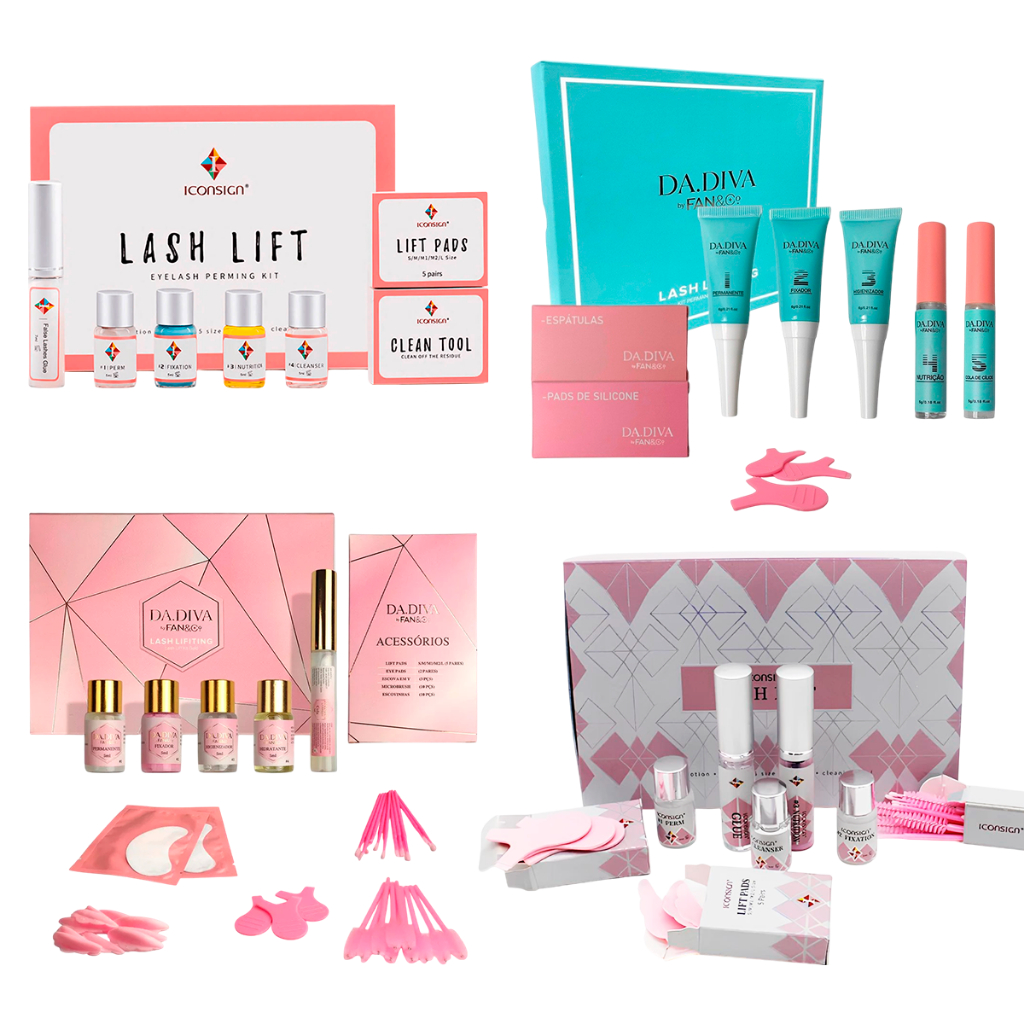 Kit Lash Lifting Permanente Completo Personalizado 4 Modelos | Shopee Brasil