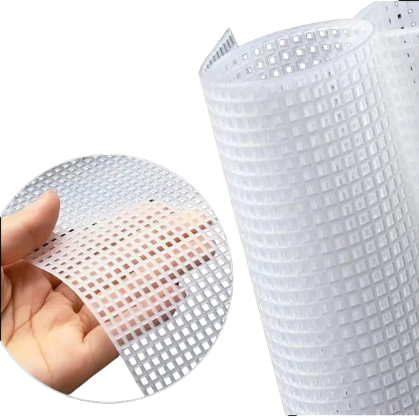 Malha chenille para bolsa 42x60cm retangular (Tela plástica) para bolsa de crochê | Shopee Brasil