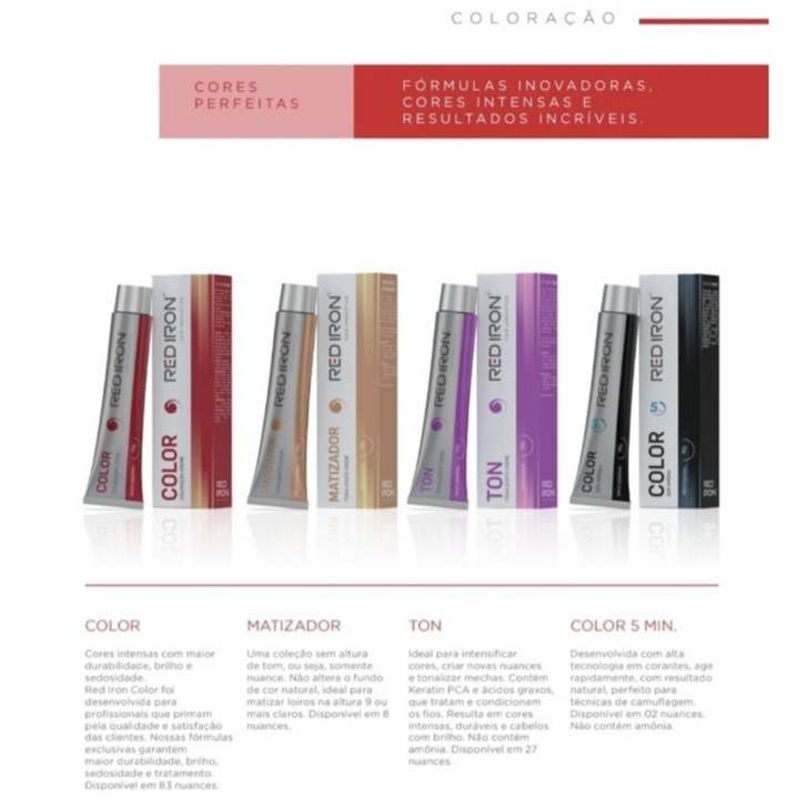 Red Iron - Coloração em Creme Red Iron Color 60gr | Shopee Brasil