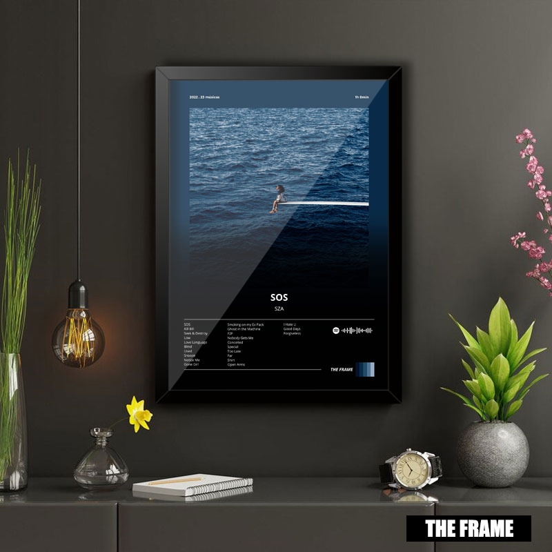 Quadro Decorativo Spotify Sza Album Sos | Shopee Brasil