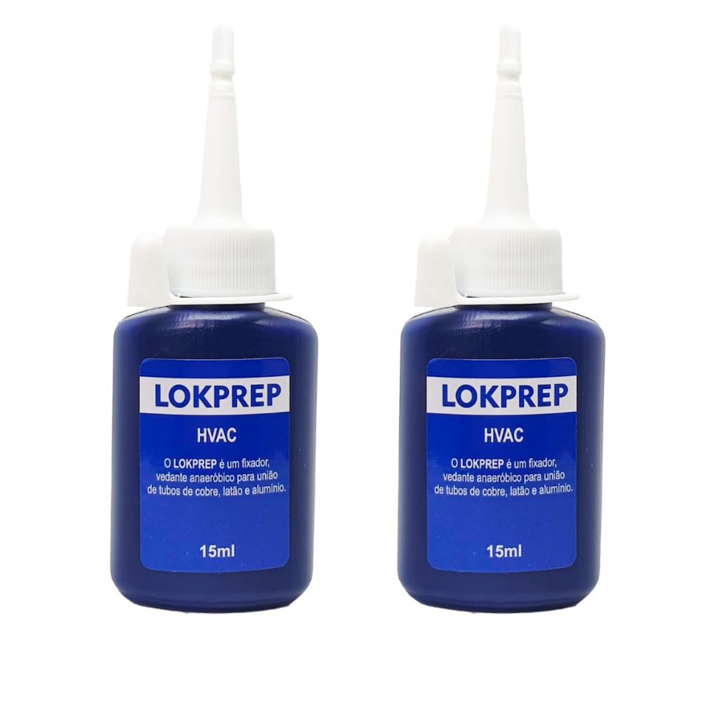 Kit 2 Lokprep Cola Junta Lokring 15ml Vedante Anaeróbico | Shopee Brasil