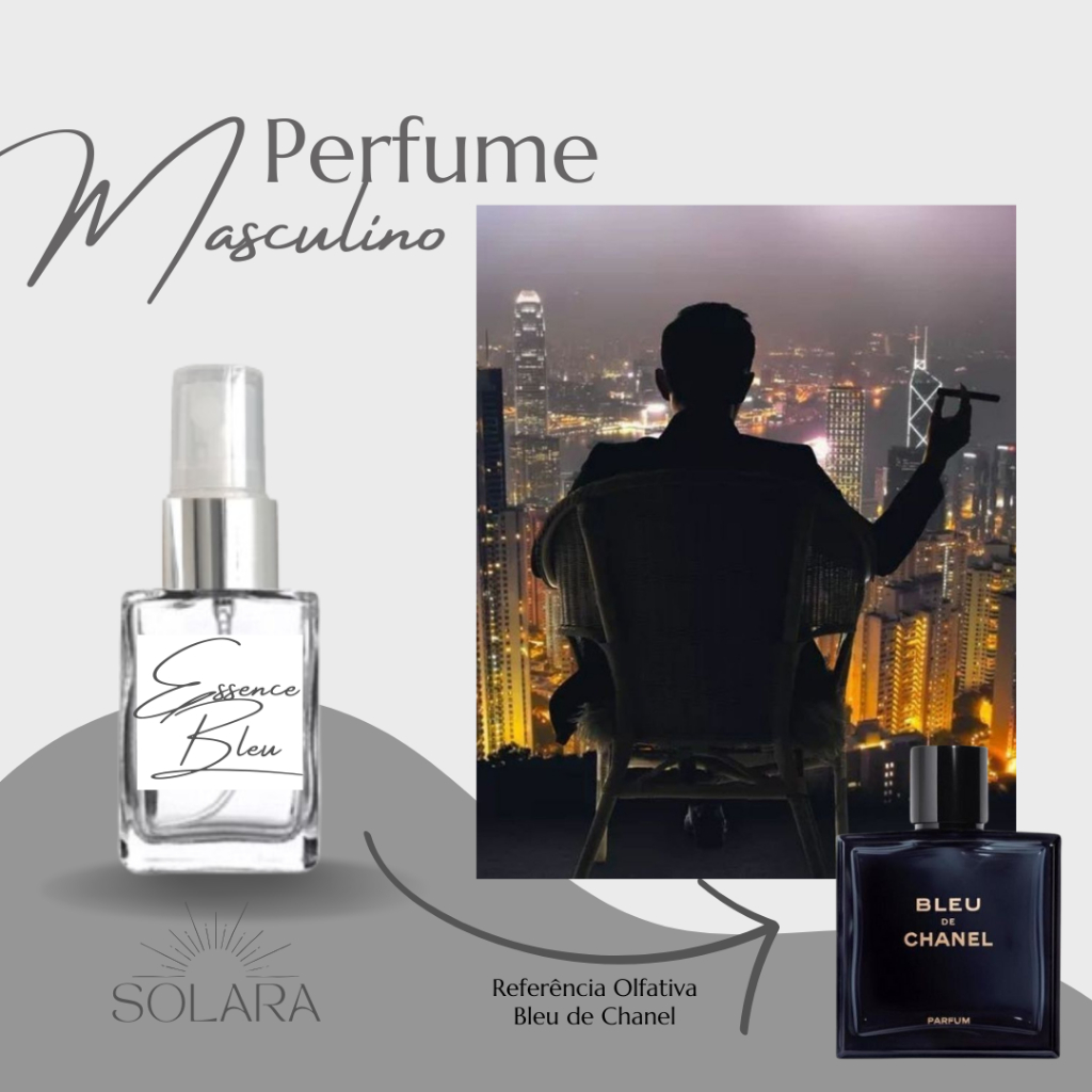 Perfume Artesanal Feminino Essence Bleu | SOLARA | 30 ML | Shopee Brasil
