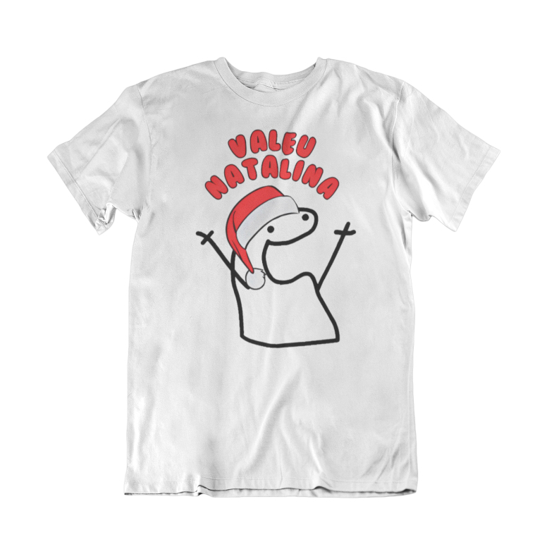 Camiseta Valeu Natalina Meme de Natal Engraçada, Camisa 100% Algodão ...