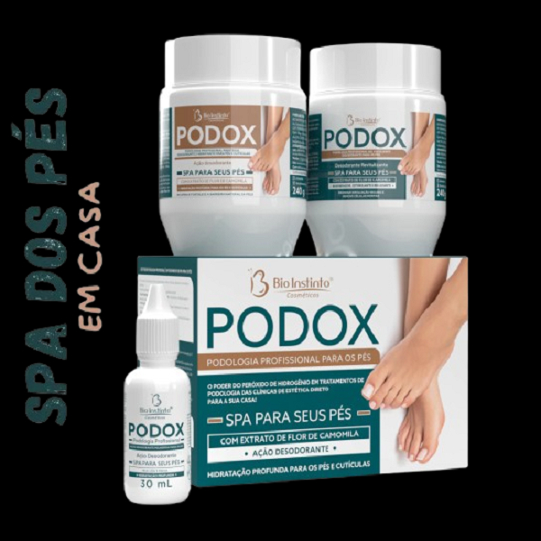 Kit Podox Profissional 3 Itens Podologia - Tratamento SPA para Pés ...