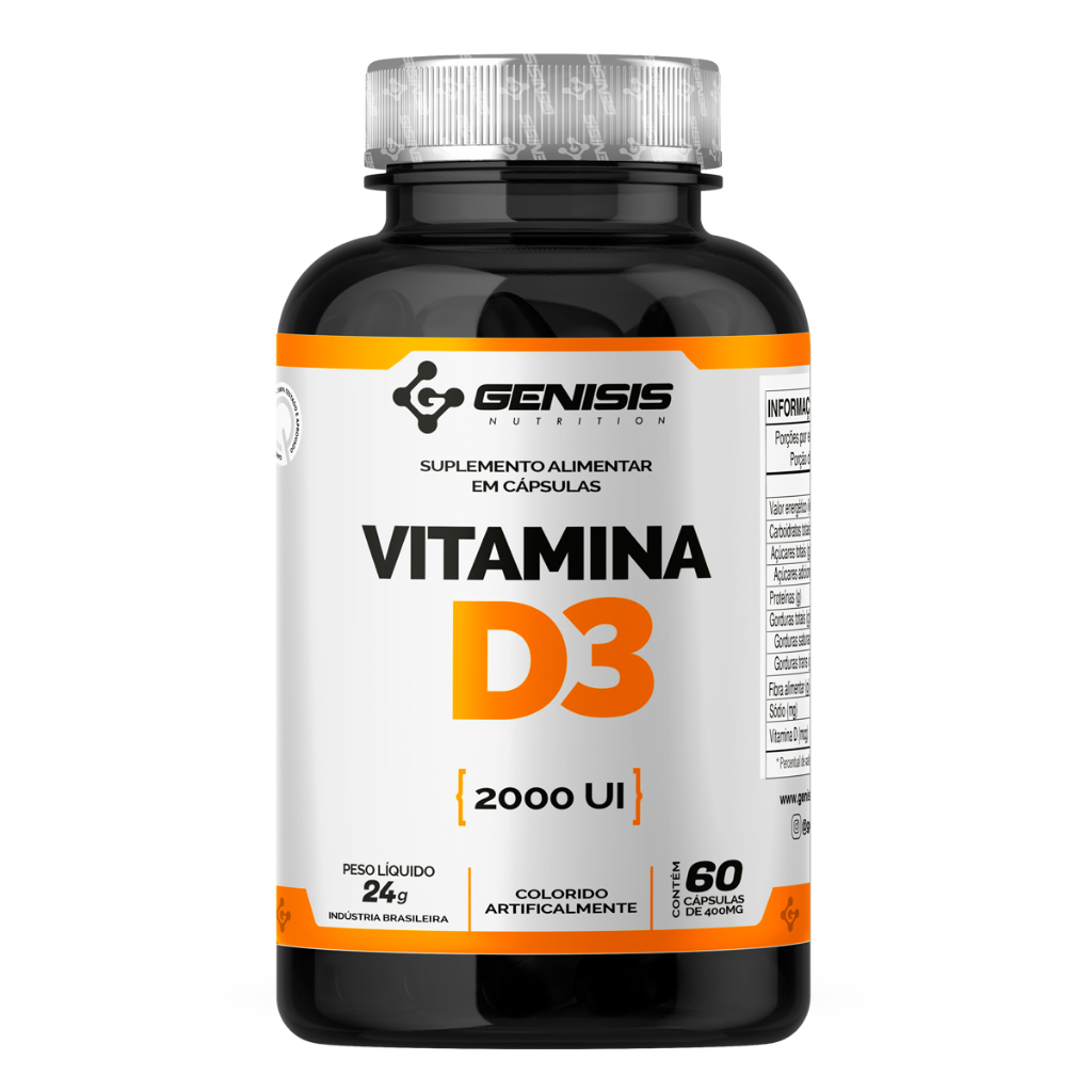 VITAMINA D - 60 CÁPSULAS - VITAMINA D3 - Genisis Nutrition | Shopee Brasil