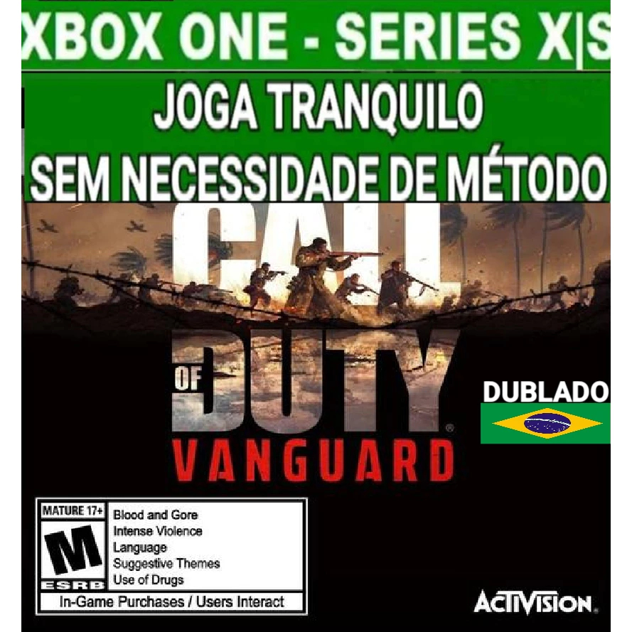 Call Of Duty Vanguard Xbox One Xbox Series X|S Usar Livre de Métodos ...